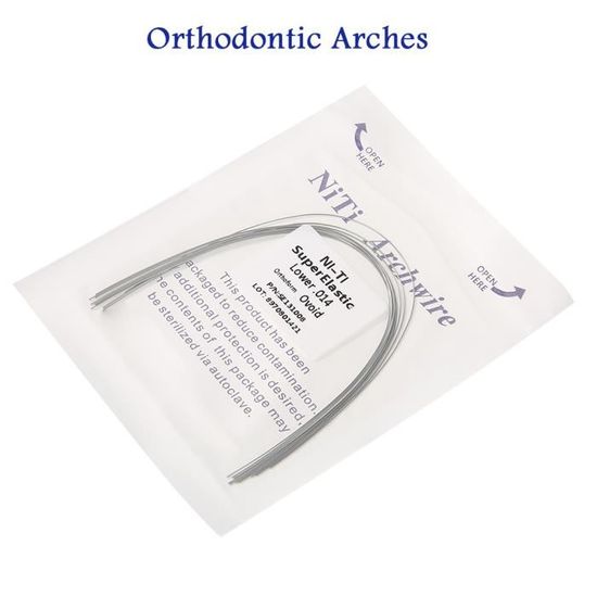 EBTOOLS Arc Fil 100 pcs NiTi Rond Orthodontique Support Archwire Super ...