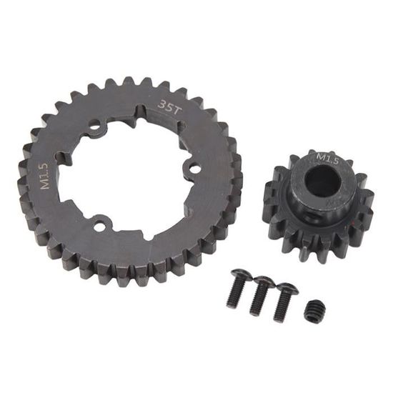 FYDUN RC Spur Motor Gear Set 35T Spur Motor Gear Set Steel RC Spur Gear ...