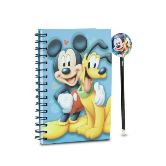 Paquet Cadeau - KARACTERMANIA - Mickey Mouse Pluto - Carnet à spirale ...
