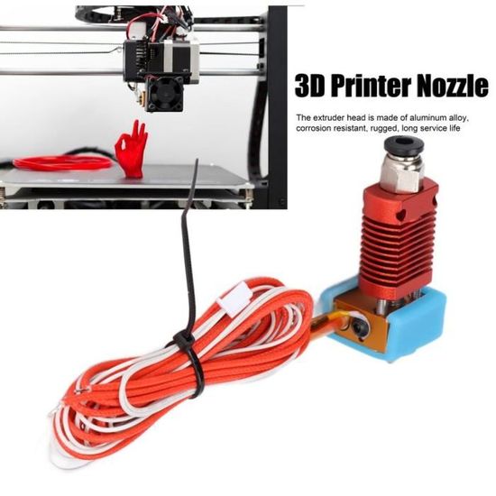 VGEBY Kit d'extrudeuse Hotend Résistance à la corrosion Aiguille robuste 0.4mm Accessoires d ...