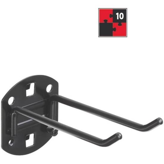 Set de crochets porte-outils doubles 25 mm, 10 pièces Vigor V2520 ...