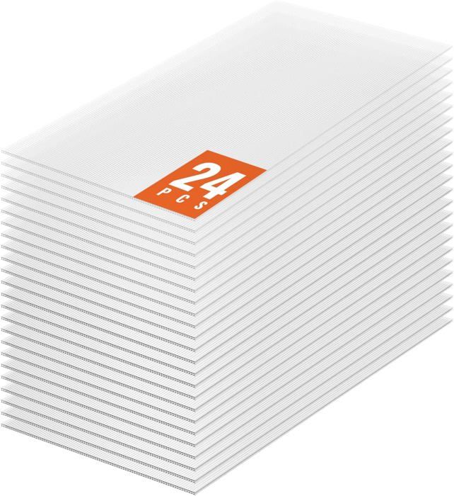 VEVOR Plaque en Polycarbonate, 1210x605x4 mm, Panneaux de Toit en ...