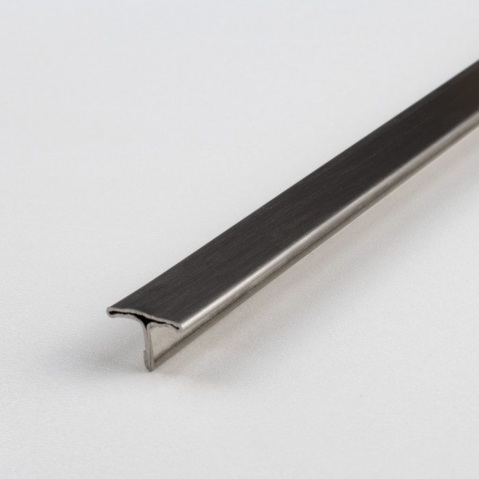 PROVISTON Profilé en T 7 x 25 x 2500mm Alu anodisé Acier mat ...
