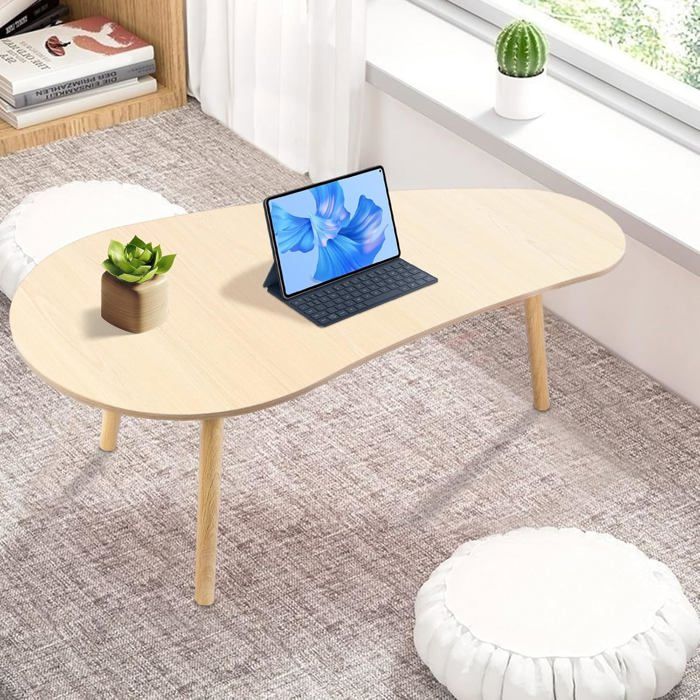 HshDUti Petite table basse ovale, moderne du milieu du siècle pour ...