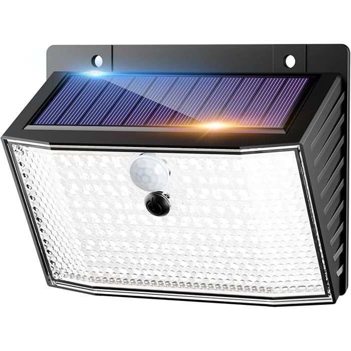 Lampe Solaire Extérieur Détecteur de Mouvement [168 LED] Lumiere ...