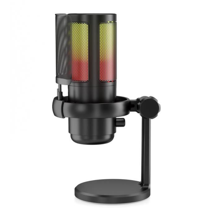 Noir-Microphone USB Studio Microphone à condensateur professionnel pour ... Noir-Microphone USB Studio Microphone à condensateur professionnel pour ...