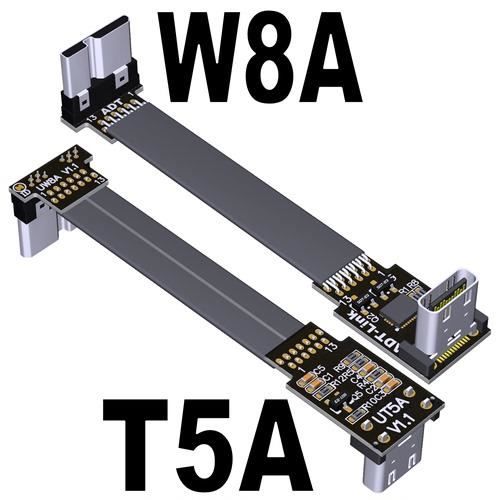 Puce UT5A-UW8A 13P-40cm USB 3.0 Micro B To Type C Male Female Up Down Left Right Angled USB3.0 ...