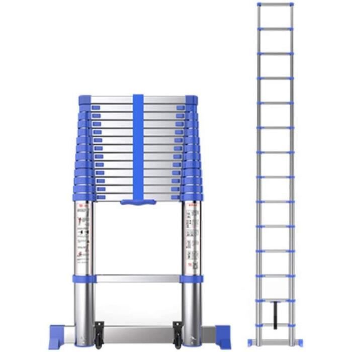 Echelle Telescopique Échelle télescopique en Aluminium avec Barre ...
