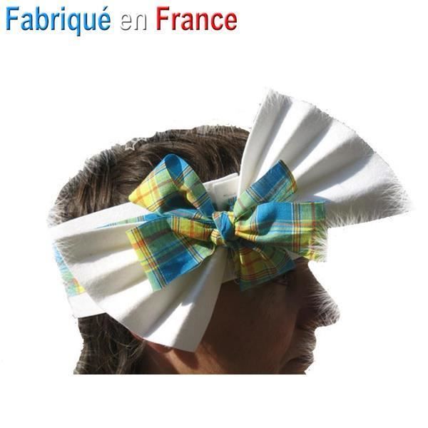 Coiffe Antillaise - Accessoire de déguisement - Feutre et madras ...