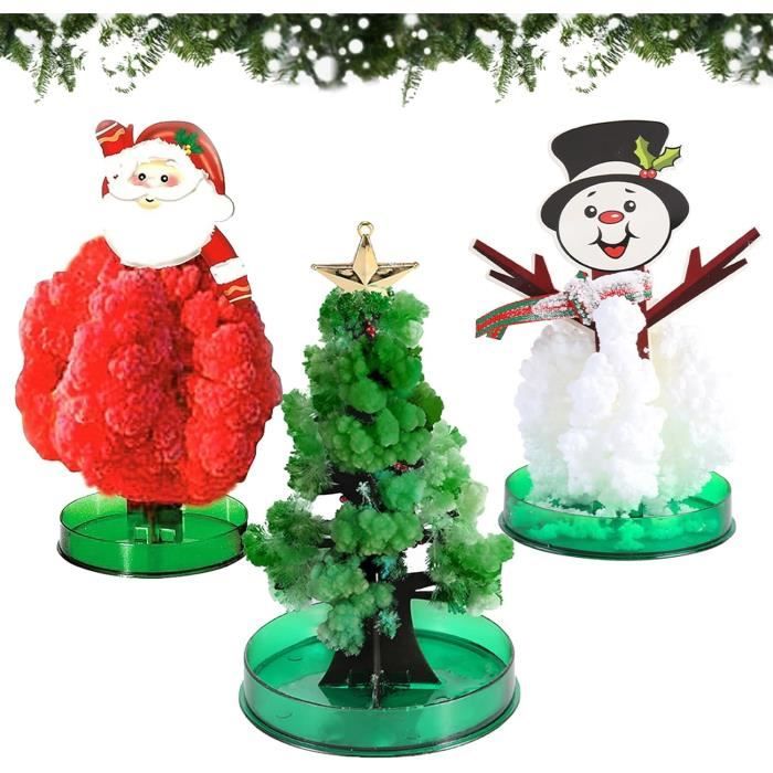 3 Mini Sapin Magique Noel, Arbre En Papier Magique, Kit De Culture En ...