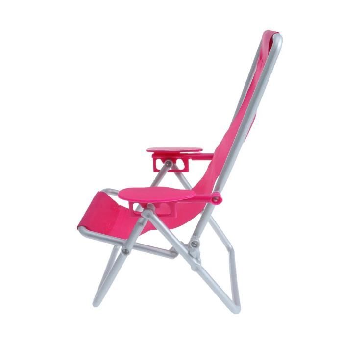 Chaise de plage pliante réglable pour la maison,mini chaise longue,gril ...