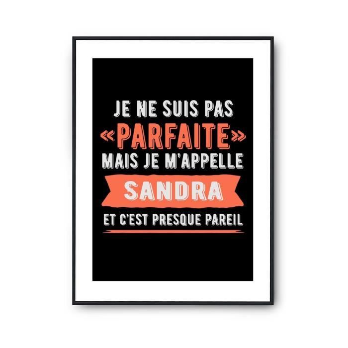 Affiche - Sandra - Poster Humour - A2 - Papier 310 g/m² - Décoration ...