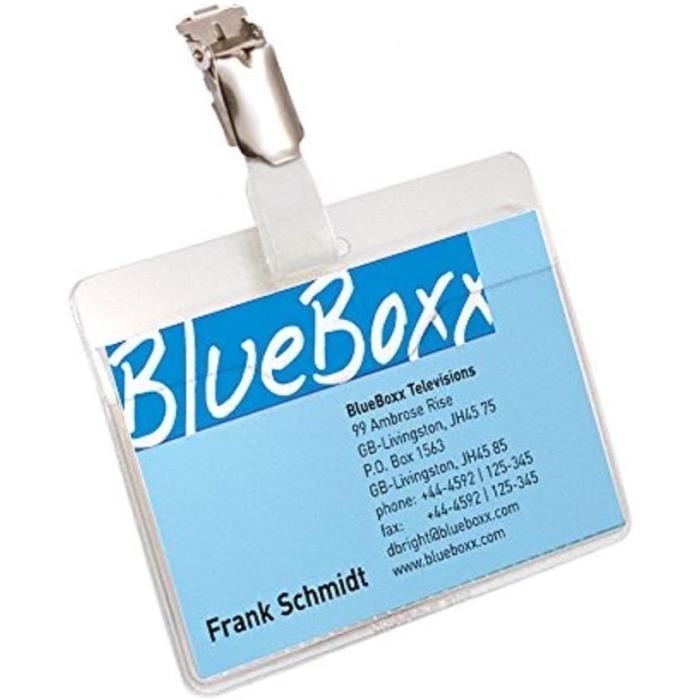 HFJKFW-861219 Pochette Porte-badge Universel Fixation par Clip ...