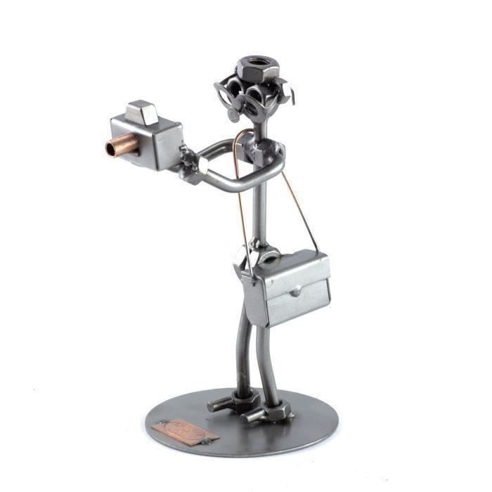 Figurine en métal - Steelman24 - PHOTOGRAPHE 2 - Intérieur - Gris ...