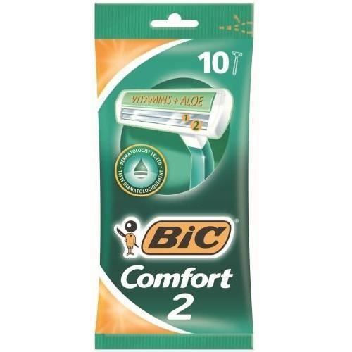 Rasoir jetable - BIC - Comfort - Lot de 10 - Pour homme - Peau humide ...