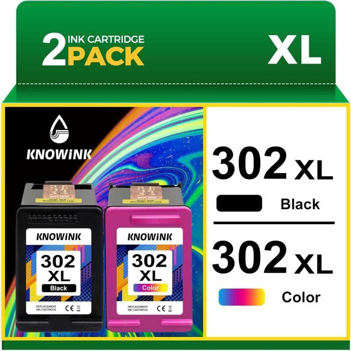 302Xl Encre Compatible Avec Cartouche Hp 302 Xl Noir Et Couleur D'Encre ...