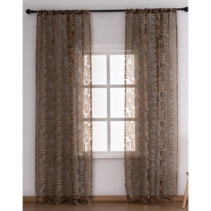 Rideau Lot De 2 Salon Moderne Rideau Tulle,2 X 132W X 244H Cm,Rideau En ...