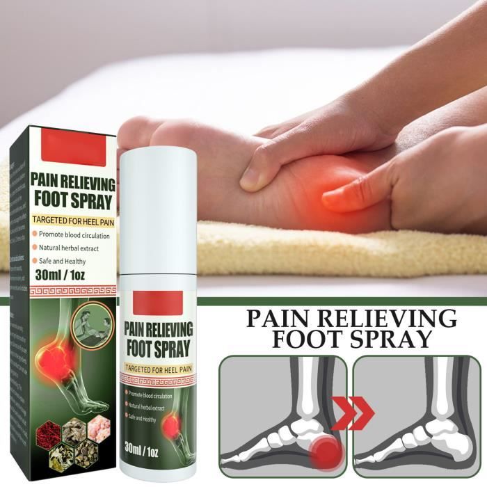 Cuque Spray anti-douleurs 2 pièces 30ml pied talon douleur douleur ...