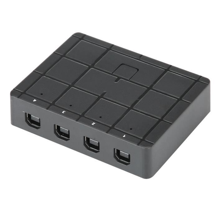 GOTOTOP Adaptateur USB Distributeur USB Commutateur 4 entrées 1 sortie ...