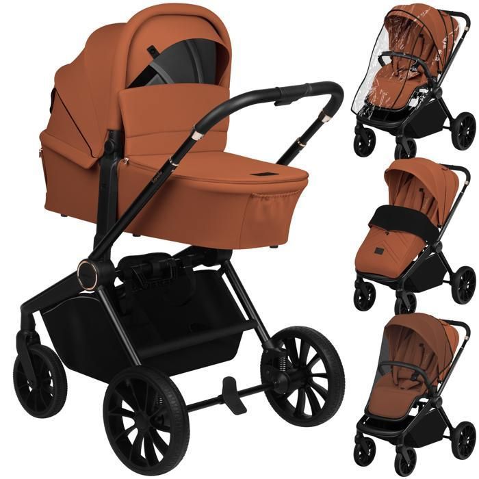 Poussette combinée 2en1 LIONELO Mika Plus - Naissance jusqu'à 22kg ...