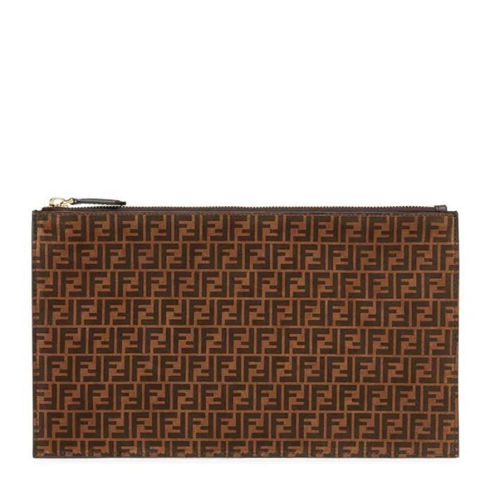 FENDI Fendi classique double lettre F logo imprimé motif décoré ...