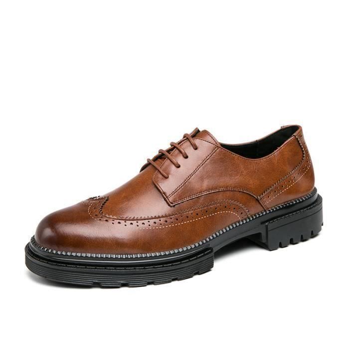 Marron Richelieu Homme Lacet Chaussure Cuir Marron - Cdiscount Chaussures