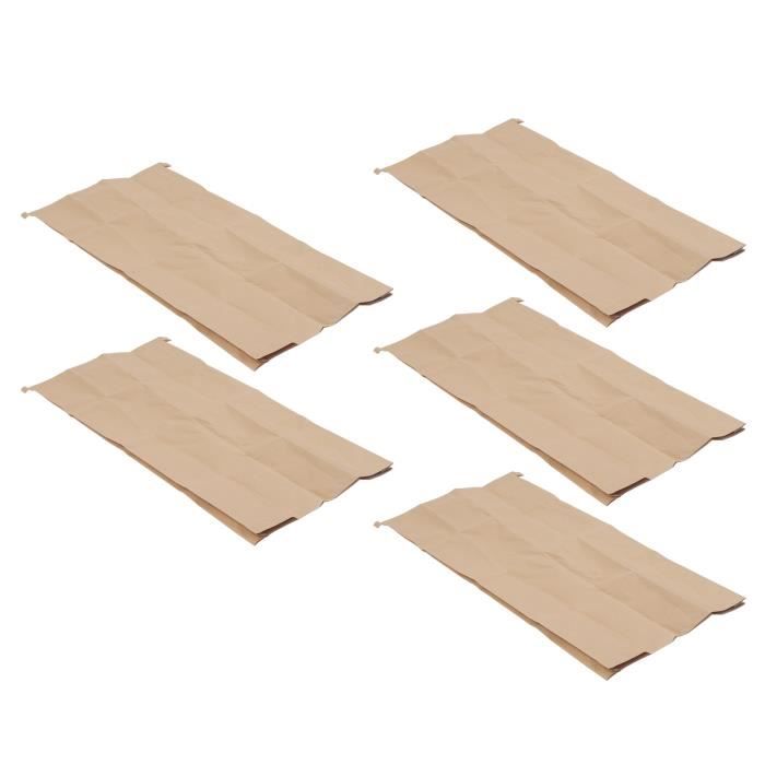 Mxzzand Sac étanche pour feuilles de jardin 5 Pcs Kraft Papier ...