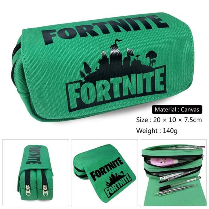 Fortnite Trousse,Fortnite Battle Royale Double-Layer Grande Capacité ...