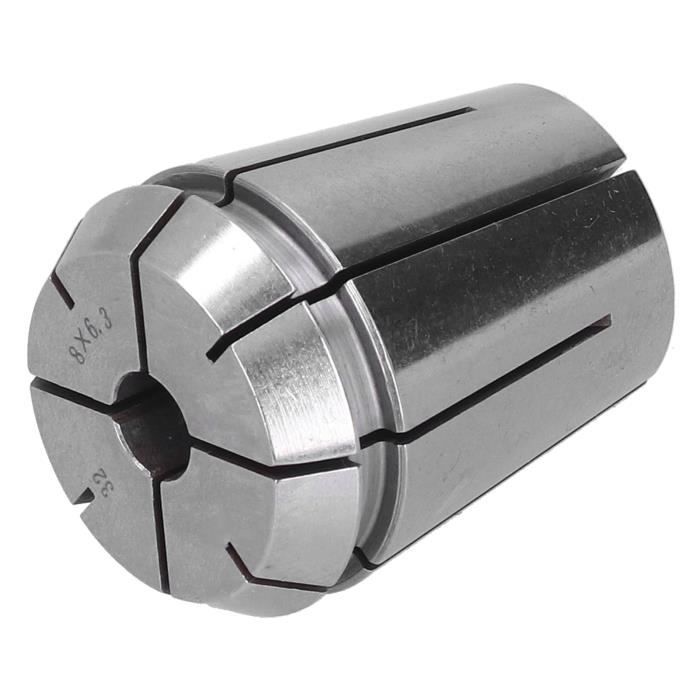 Mandrin de fraisage ER32, 8 x 6.3mm 0.008mm pour outils de tour de ...