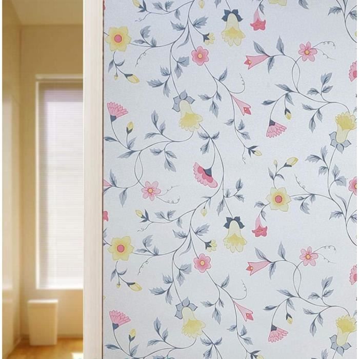 Film Décoratif Pour Vitre Adhésif Pour Fenêtre Dépoli En Rouleau Iris ...