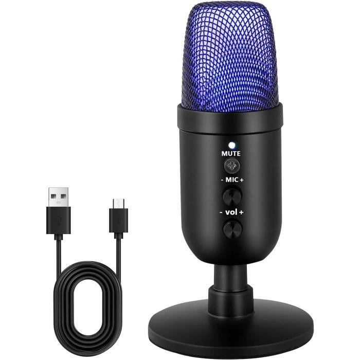 Microphone À Condensateur,Micro Podcast Avec Filtre Anti Pop Et Support ...