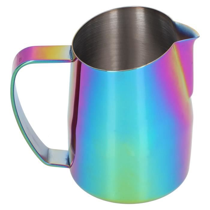 YOSOO Milk Pitcher, Frothing Cup 450ml Stainless Steel for Home for Coffee Making table mazagran ...