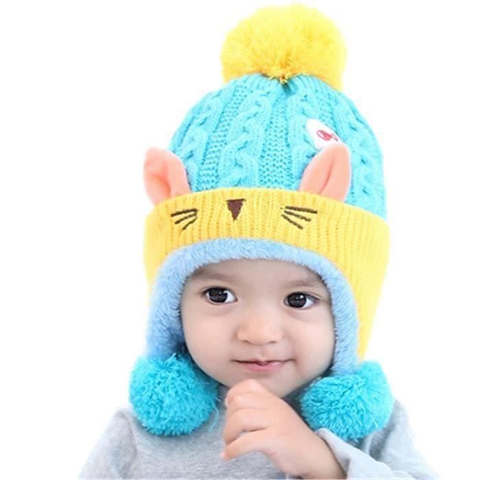 MiVogue Bonnet Pour Bébé Hiver Cache Oreille Petit Enfant Garçon Fille ...