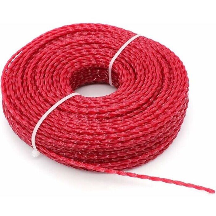 Fil Coupe Bordure Nylon 3.0mm 15m, Ligne Débroussailleuse Robust, Tête ...