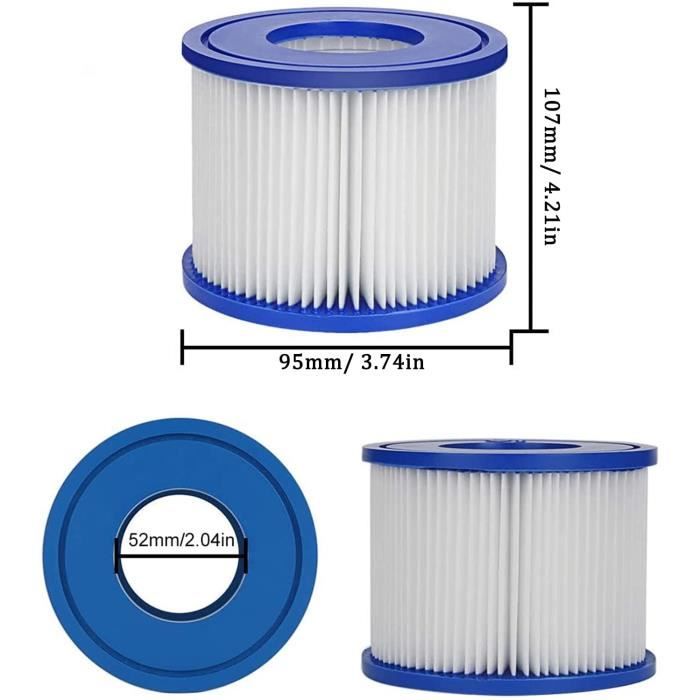 Filtre pour Jacuzzi Spa Gonflable Cartouche Filtration, Cartouches de ...