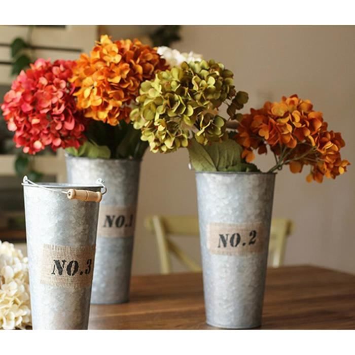 Metal Iron pot de fleurs Pot Containers Planter Home Decor grande ...
