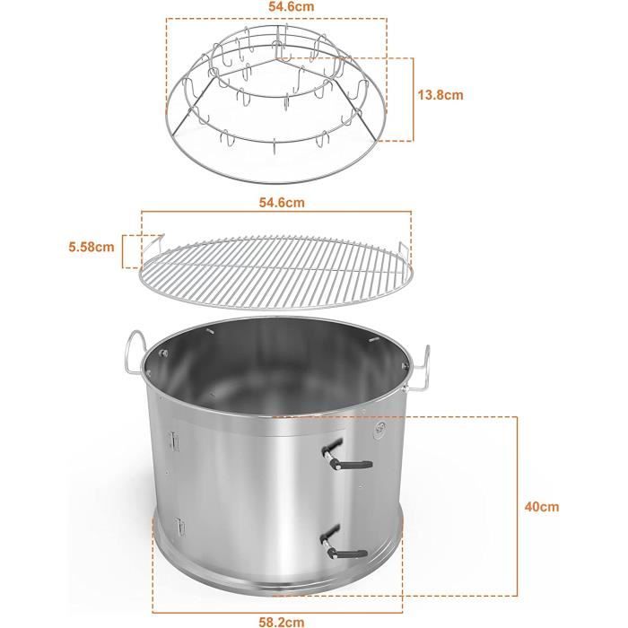 Système de Cuisson à Chambre de Fumage Moyen en Acier Inoxydable pour ...