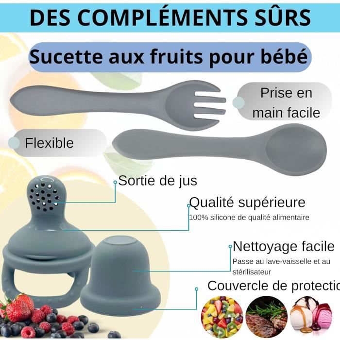 Coffret Repas Bebe | | Assiette Ventouse Pour Bébé | Bavoir | Cuillère ...