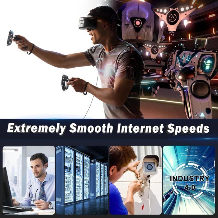 TRAHOO-Cable Ethernet Cat 7 RJ45 Blindé 3 Mètres - Câble Réseau Gigabit ...