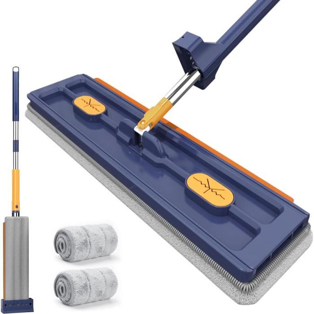 Grand balai plat de 42 cm, pivotant à 360 °, avec fonction essorage ...