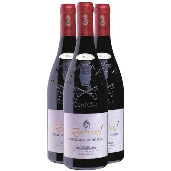 Châteauneuf-du-Pape Boisrenard Rouge 2019 - Bio - Lot de 3x75cl - Domaine de Beaurenard - Vin ...