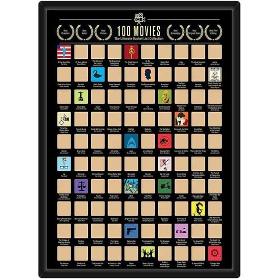 Scratch Movie Poster List Affiches De 100 Films Classiques Liste De ...