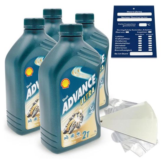 4 Litre Original Shell Advance Ultra 2T Shell - Cdiscount Auto