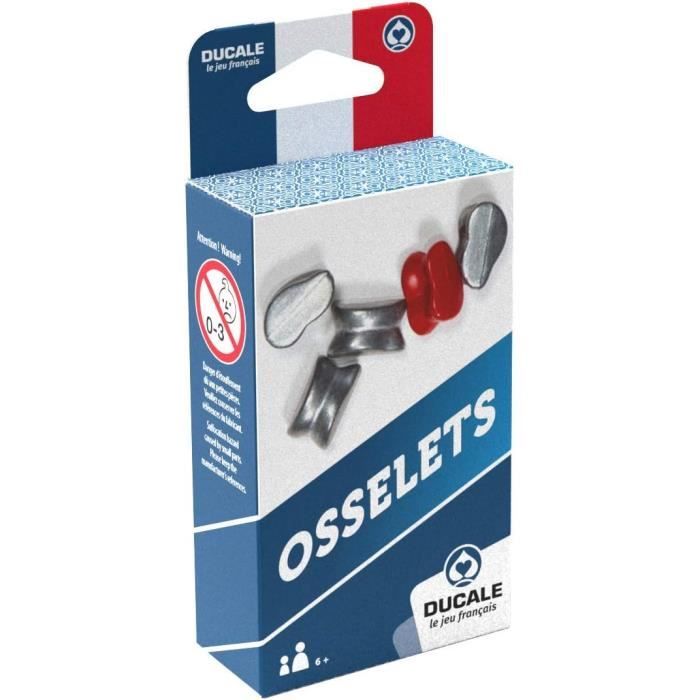 Jeu d’osselets en métal – Lot de 5 osselets - Jeu Traditionnel – Jeu de ...