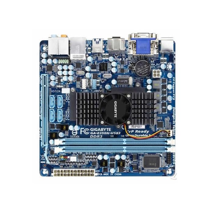 Carte mère GIGABYTE GA-E350N-USB3 AMD A45 Socket FT1 2xDDR3 SDRAM 8GB ...