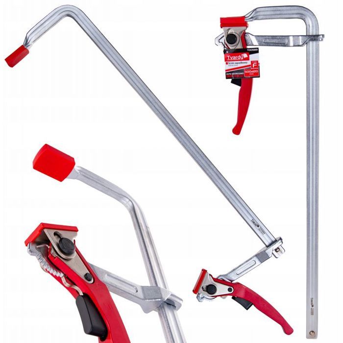Pince de serrage Tvardy Pince à cliquet forgée type F 500 x 120 mm (12 ...