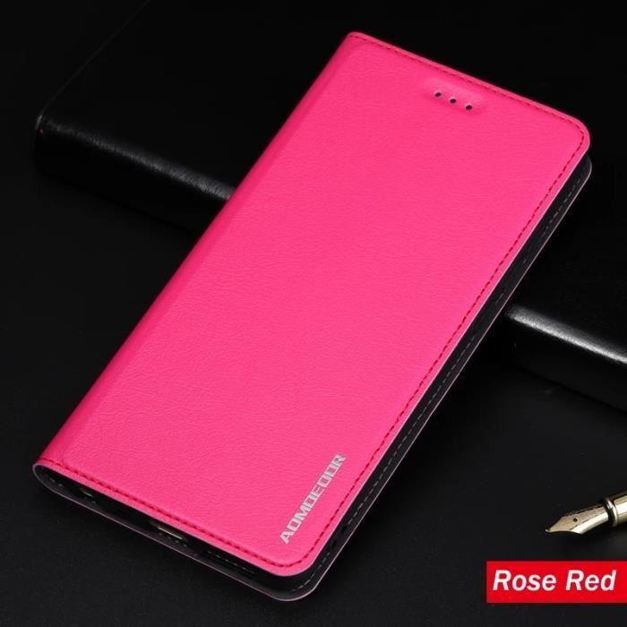 Oneplus 8T - Rose rouge 4001 - Coque à rabat en cuir pour Oneplus ...