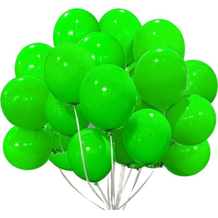 Lot De 50 Ballons Verts En Latex De 30 Cm - Ballons À L'Hélium - Pour ...