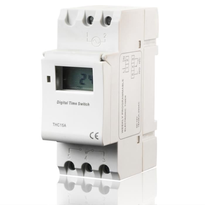 LCD Minuterie Digital Numérique Programmable Timer Relais Interrupteur ...