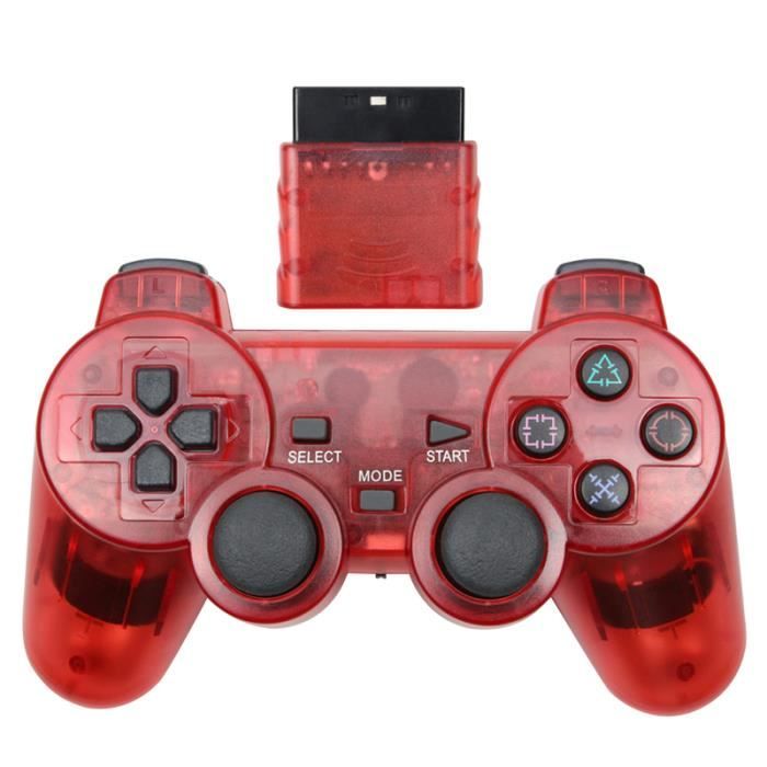 Manette de Jeu sans Fil - Sony - PS2 - Rouge - 2,4 GHz - Retour de ...
